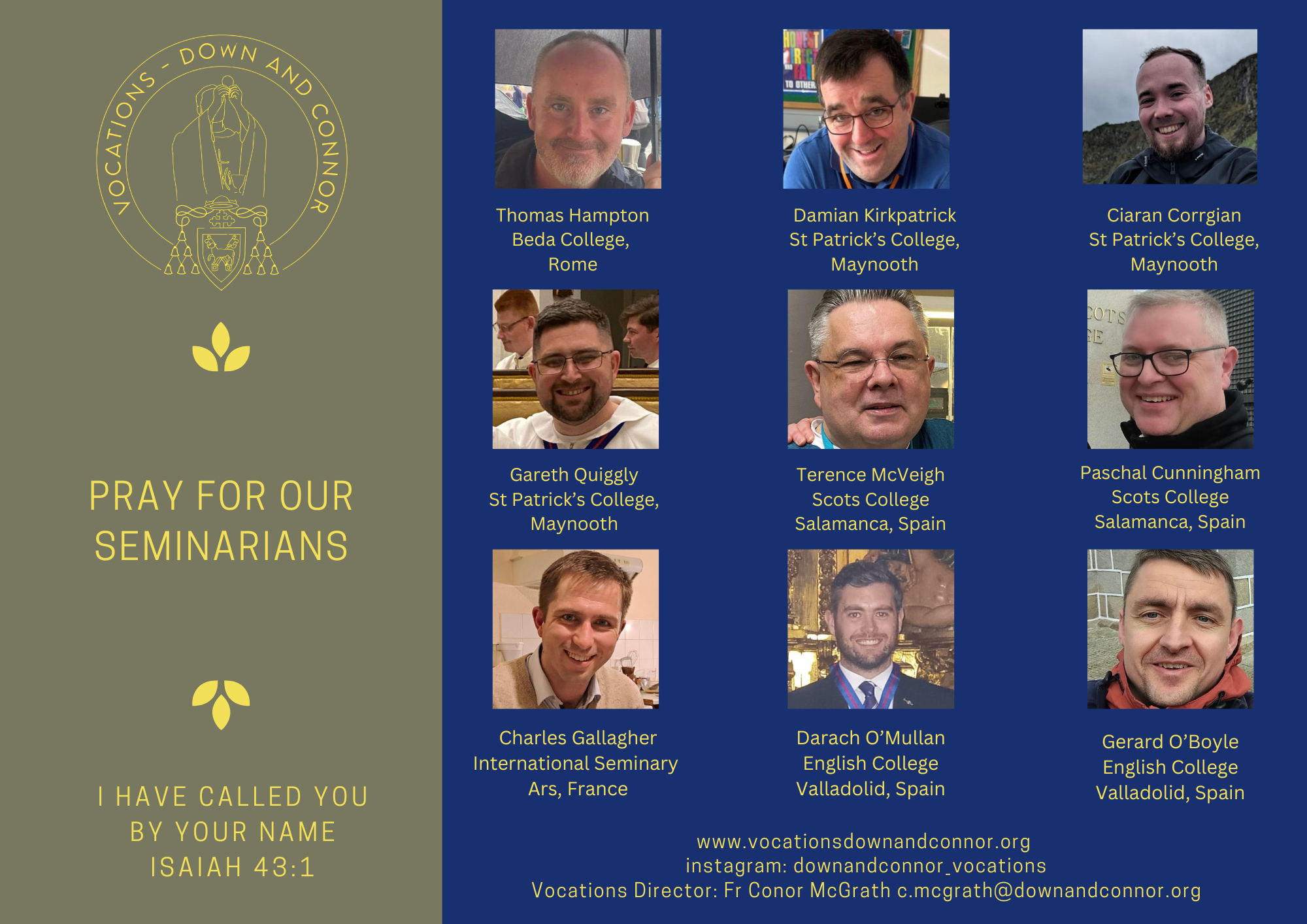 Pray for our Seminarians – Bangor Parish
